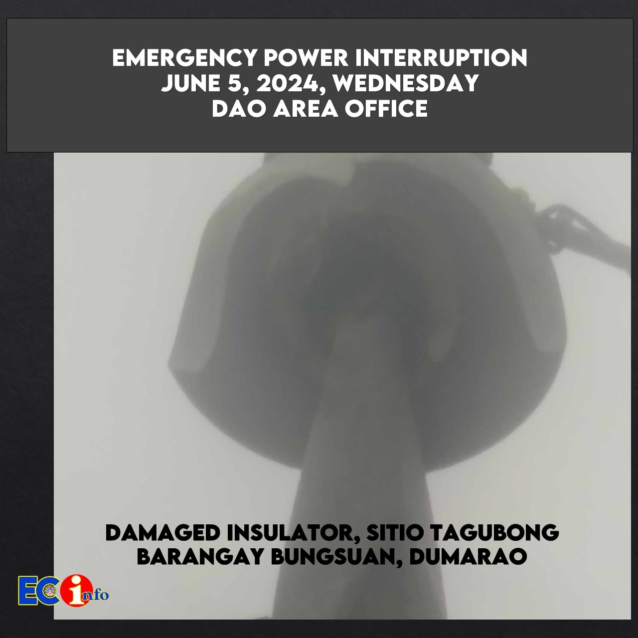 CONSOLIDATED REPORT OF EMERGENCY POWER INTERRUPTION - CAPELCO Official ...